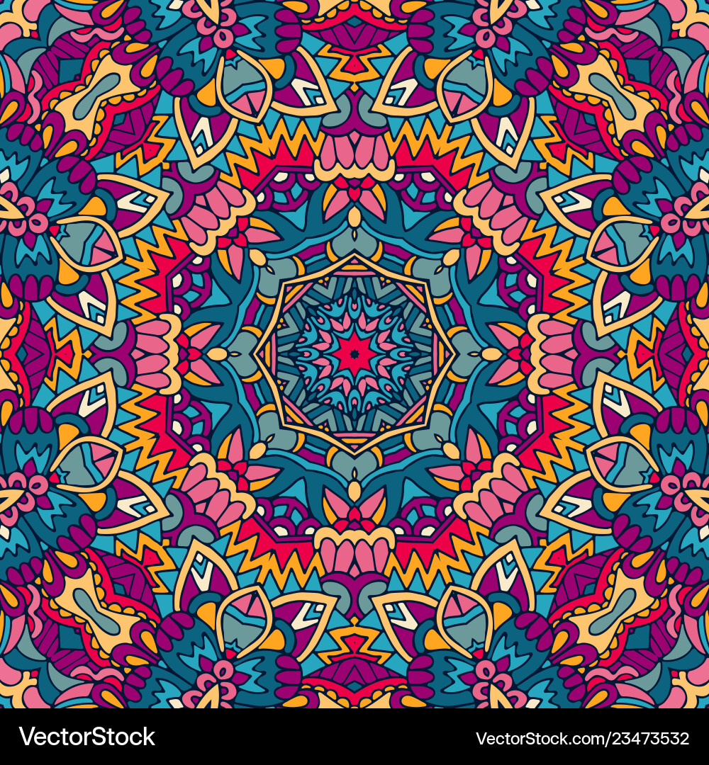 Abstract mandala border Royalty Free Vector Image