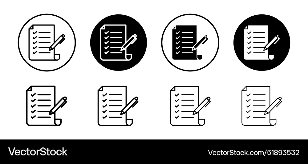 General terms icon set collection Royalty Free Vector Image