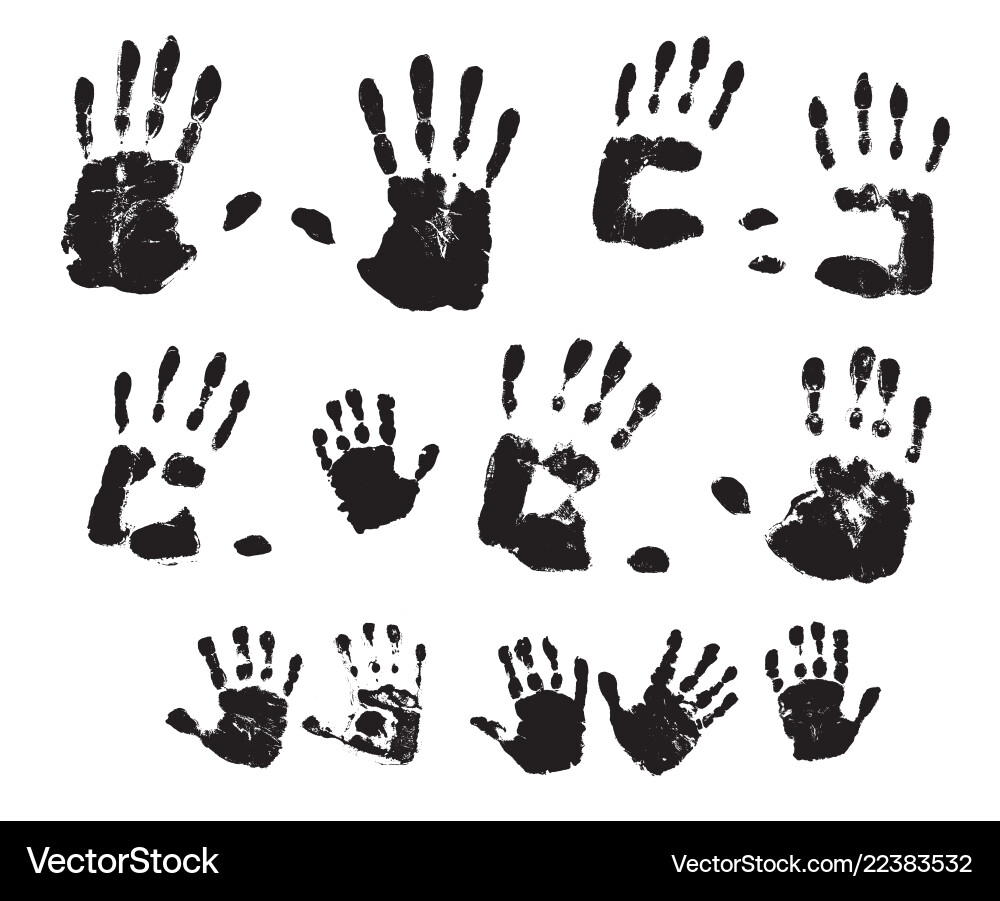 Left Handprint Vector Images (40)