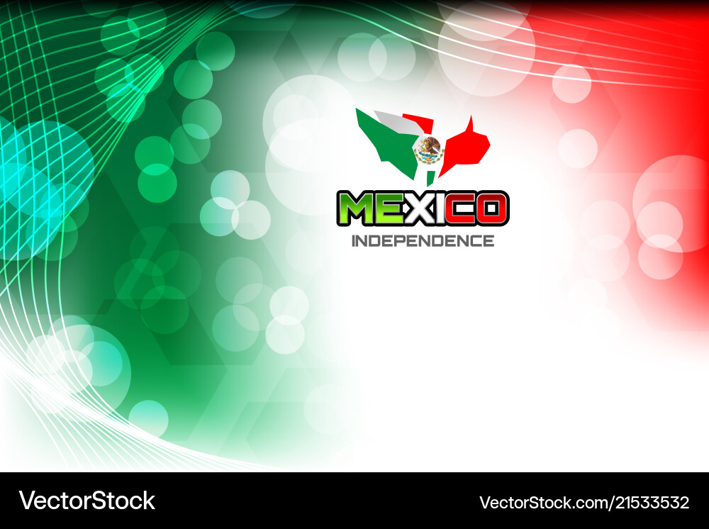 Mexican Flag Background Royalty Free Vector Image
