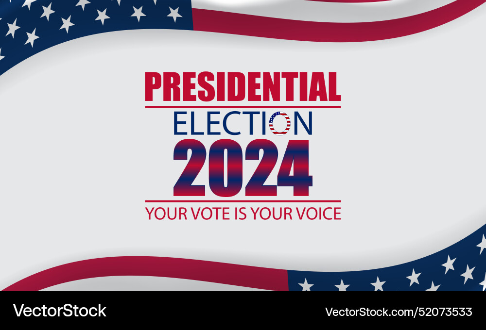 A nation divided the issues driving the 2024 Vector Image