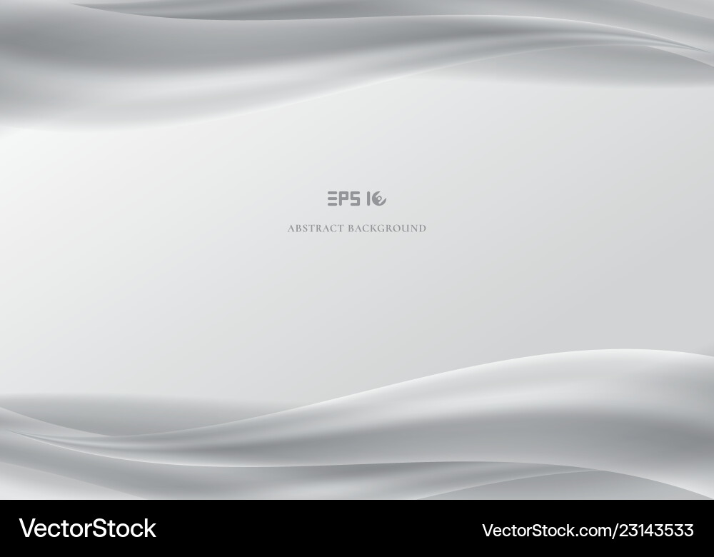 Abstract White Waves Header Royalty Free Vector Image