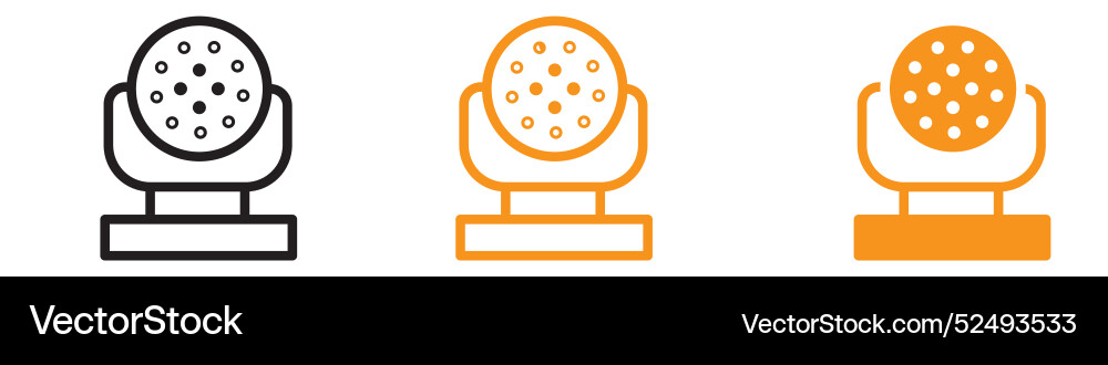 Advanced laser lamp icon for technology Royalty Free Vector