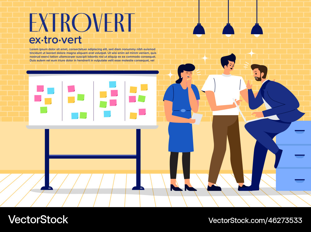 Extrovert 01 Royalty Free Vector Image - VectorStock
