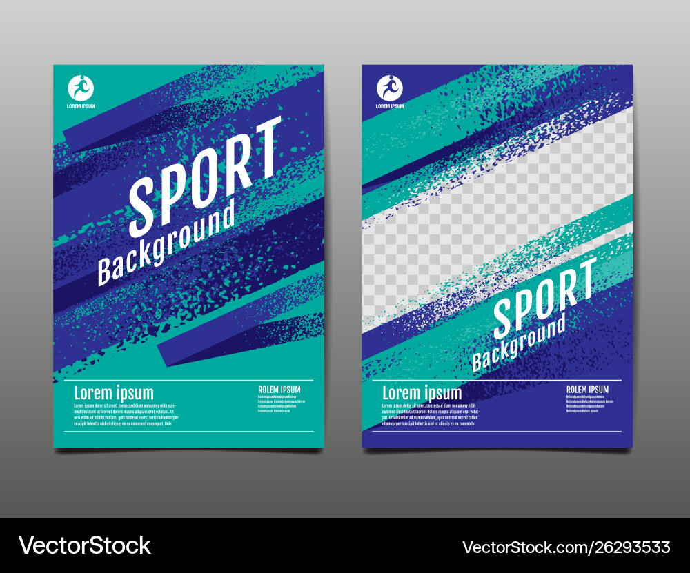Layout template design sport background dynamic Vector Image