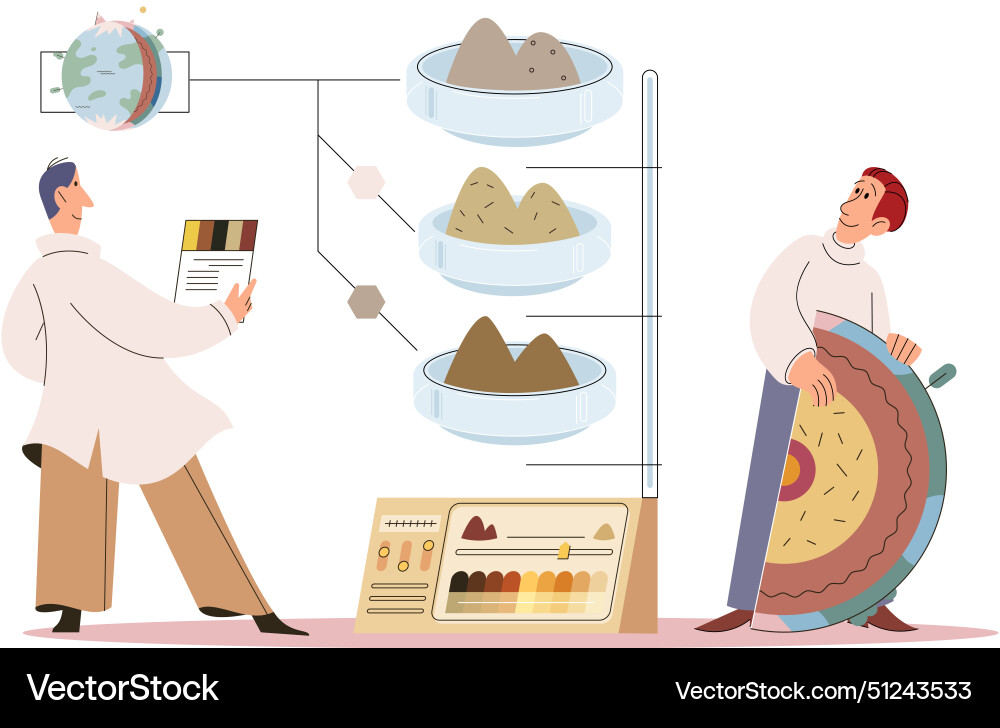 Nature science scientific experiments Royalty Free Vector