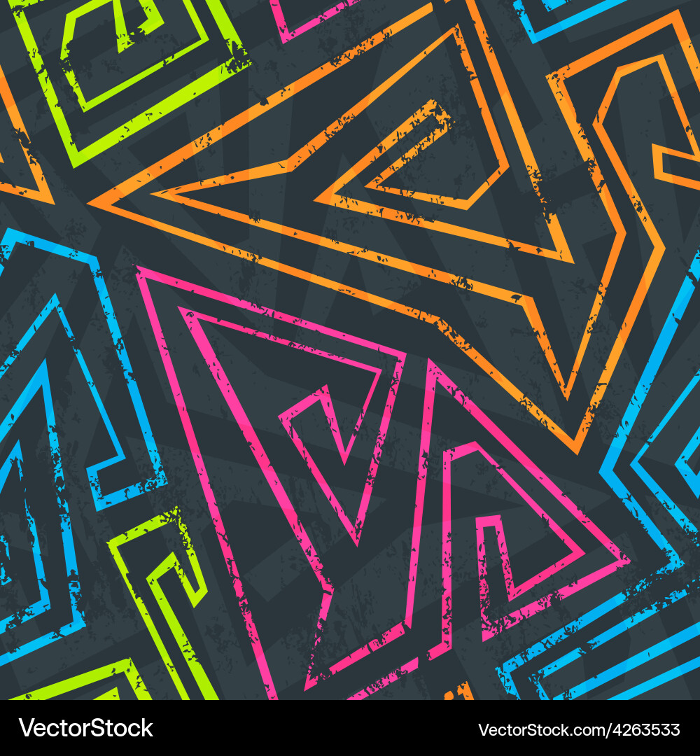 Neon seamless pattern Royalty Free Vector Image
