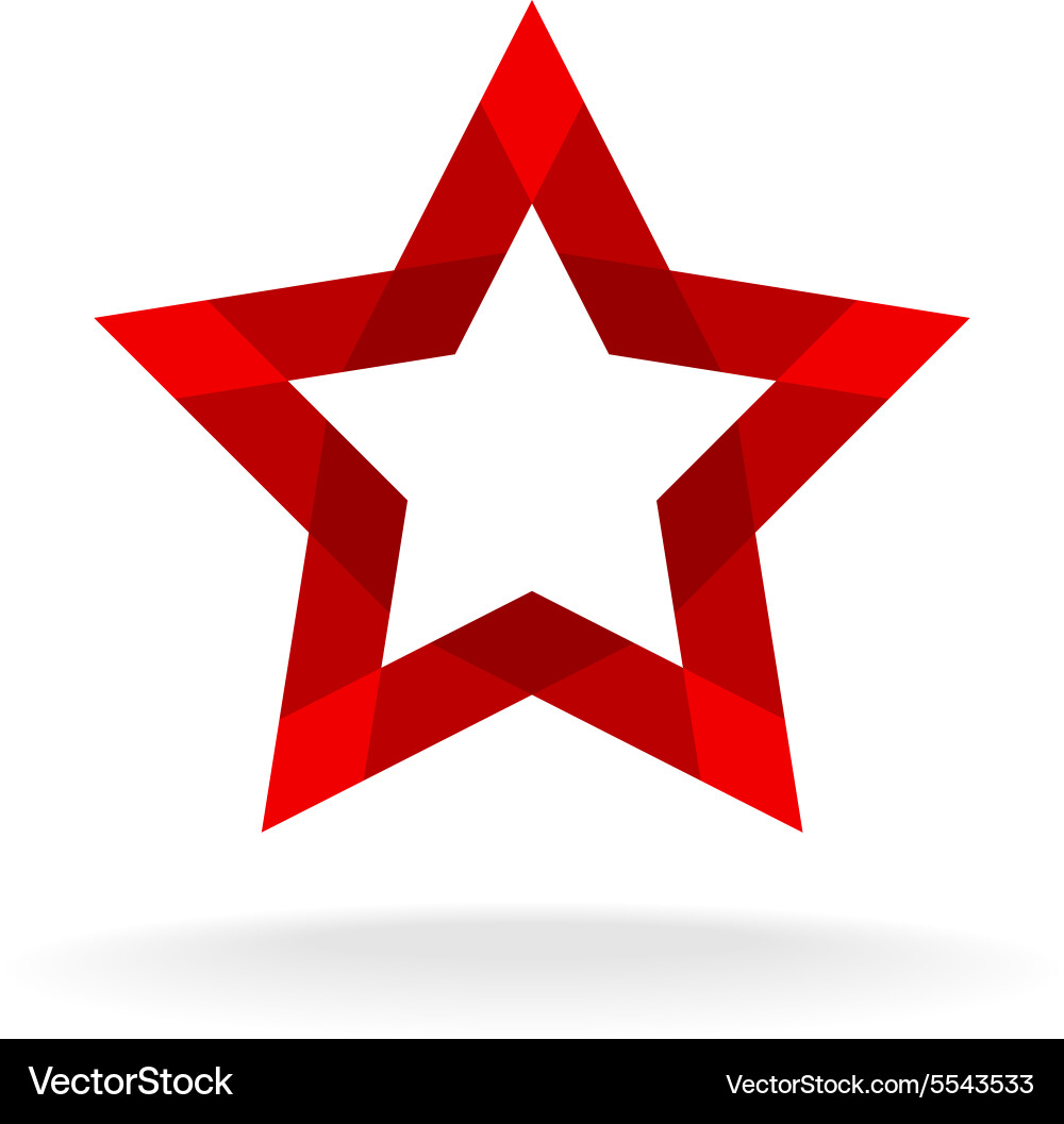 Red star logo Royalty Free Vector Image - VectorStock