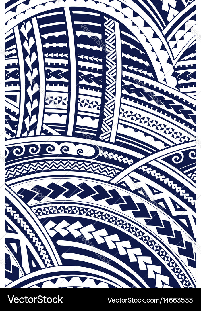 Samoa style ornament Royalty Free Vector Image