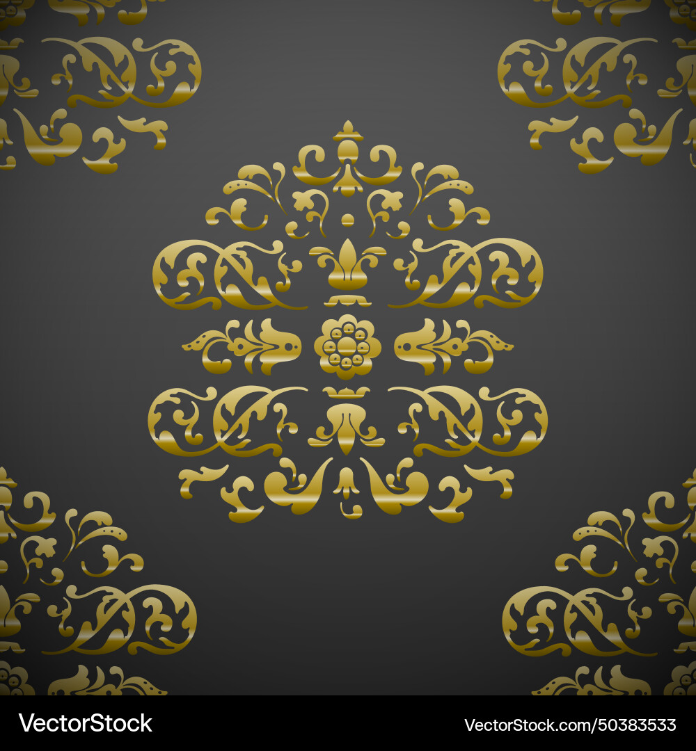 Seamless royal floral pattern Royalty Free Vector Image