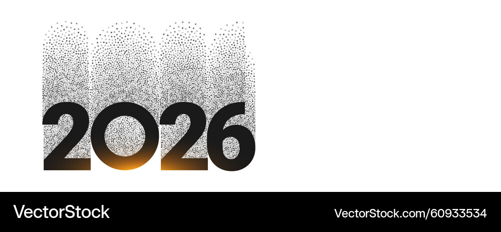 2026 New Year Glitter Text Wallpaper – Royalty-Free Vector | VectorStock