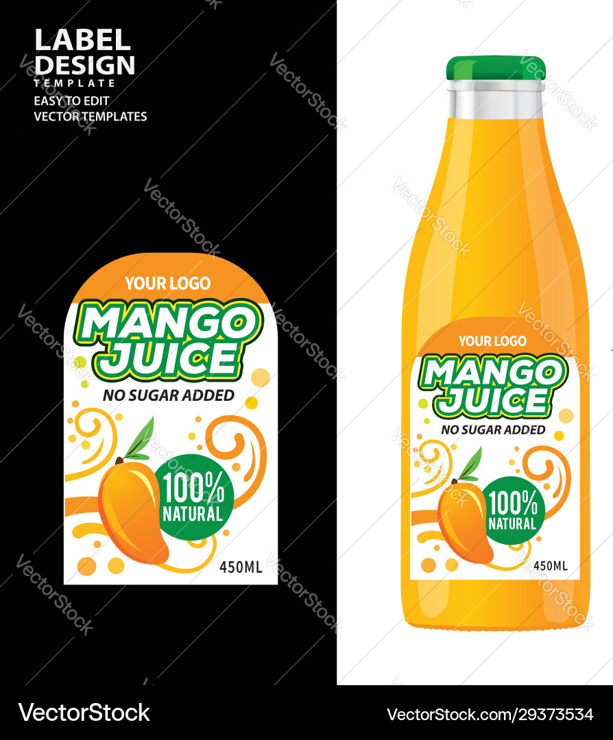 Label and packaging template design Royalty Free Vector