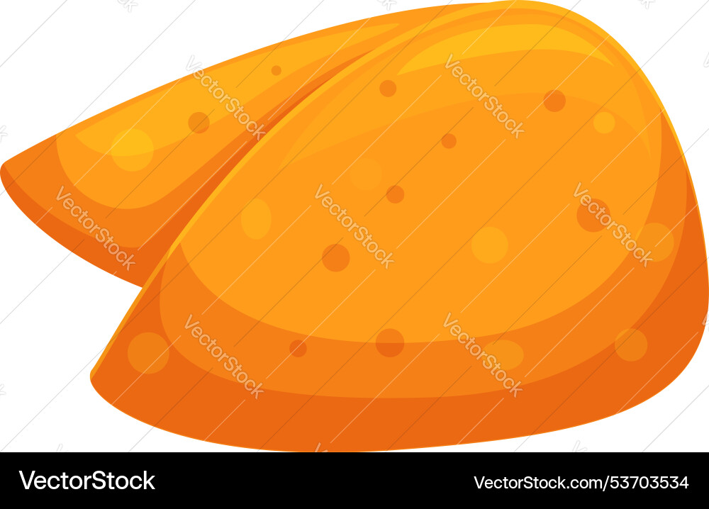 Two crispy fried chicken thighs fast food icon Vector Image