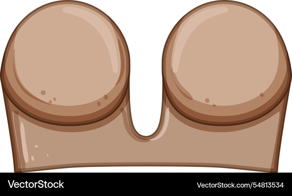 Up strapless bra cartoon Royalty Free Vector Image