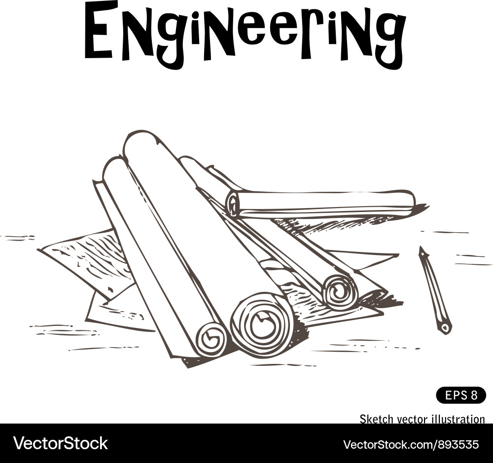 Engineering projects Royalty Free Vector Image
