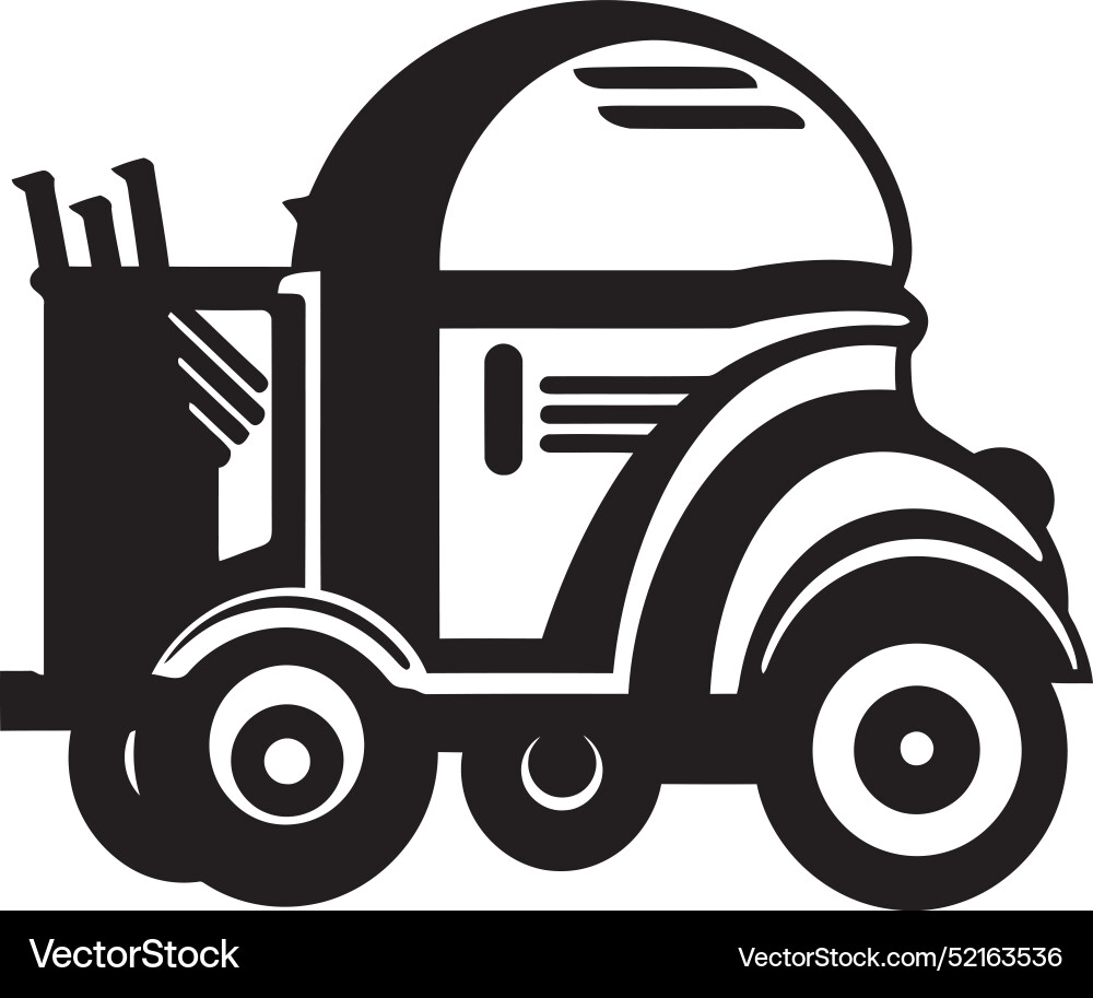 Black cement mixer concrete mixing Royalty Free Vector Image