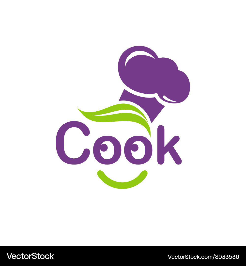 Chef cooking logo design template Royalty Free Vector Image