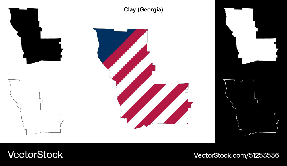 Clay outline map Royalty Free Vector Image - VectorStock