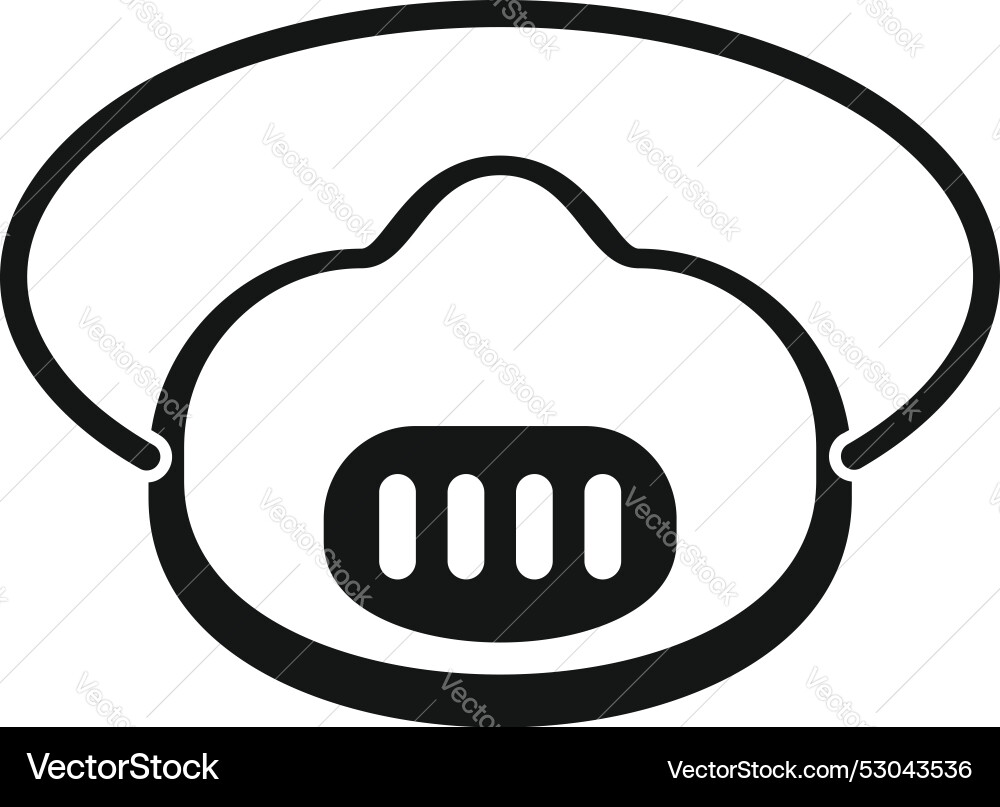 Medical respiratory face mask protecting from Vector Image