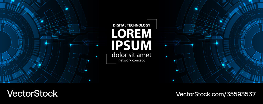 Abstract technology concept circuit board high Vector Image