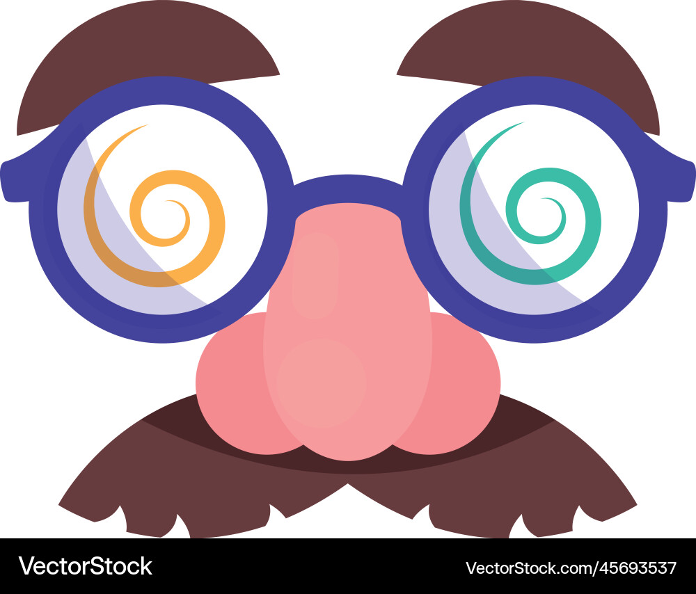 April fools day mask Royalty Free Vector Image