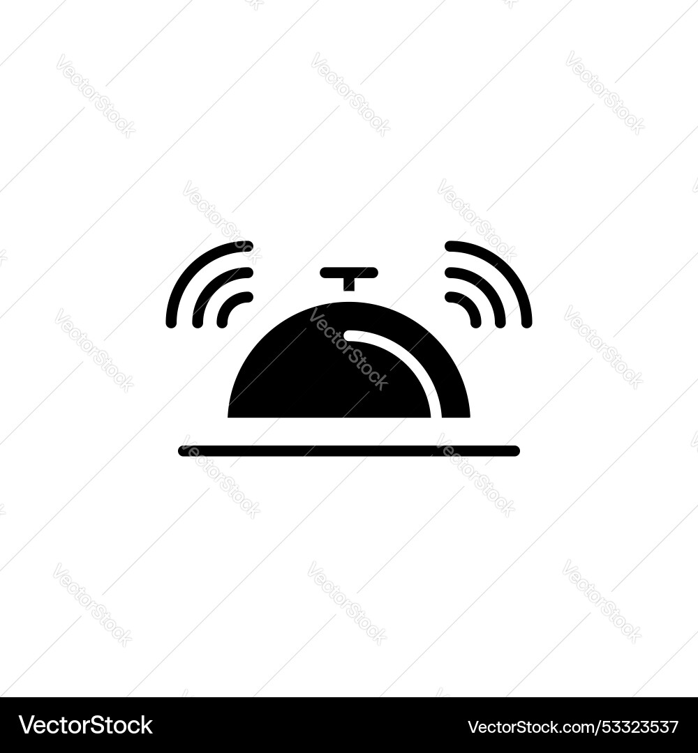 Bell concierge icon isolated on white background Vector Image