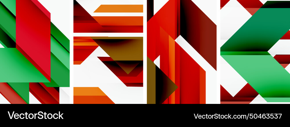 Triangle wallpaper or poster background design Vector Image