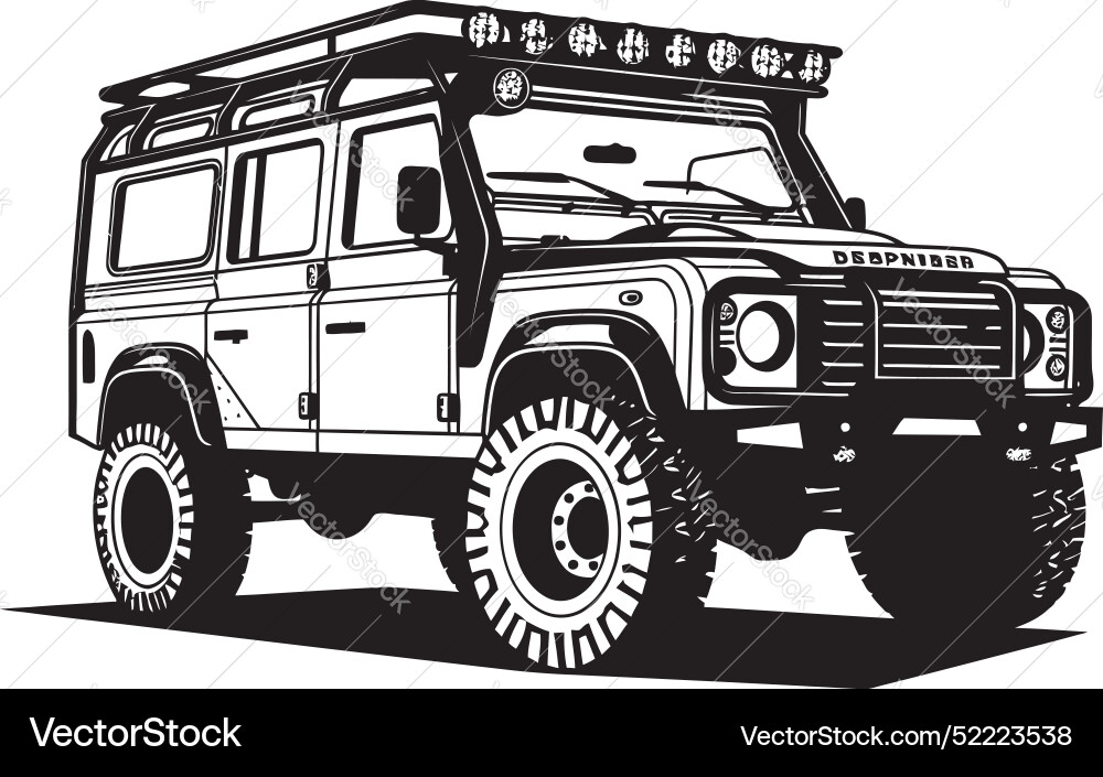 Adventurous apex offroad 4x4 logo in elegant Vector Image