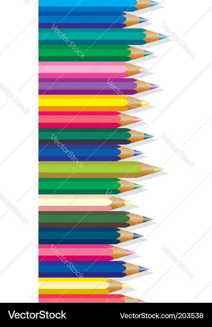 Coloring pencils Royalty Free Vector Image - VectorStock