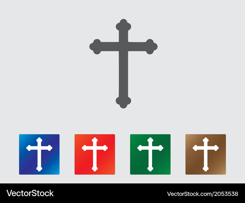 Cross icons Royalty Free Vector Image - VectorStock