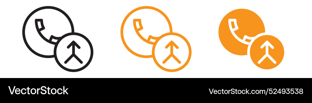 Efficient merge call icon for telecommunications Vector Image
