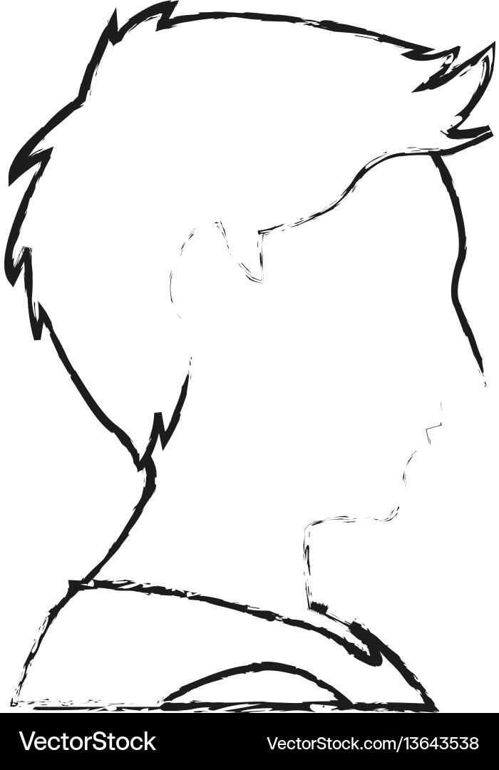 Faceless man profile icon image i Royalty Free Vector Image