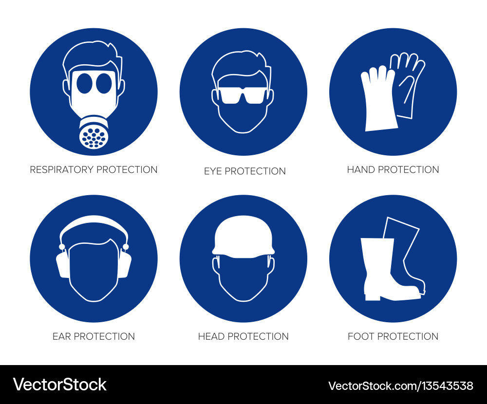 Safety signs Royalty Free Vector Image - VectorStock