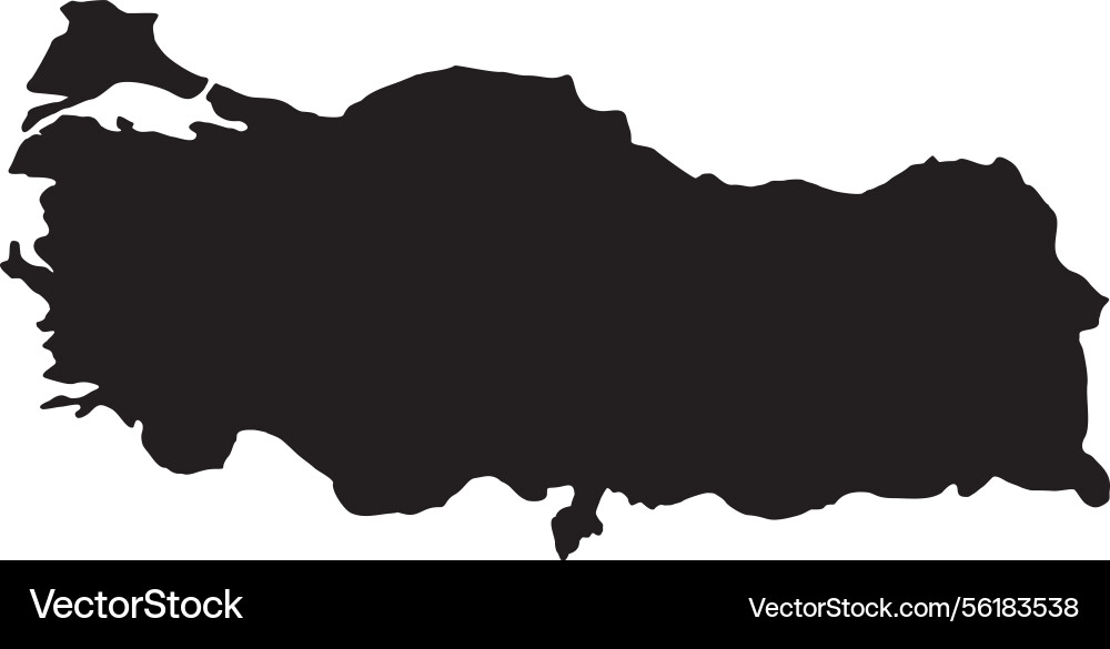 Turkey map location Royalty Free Vector Image - VectorStock