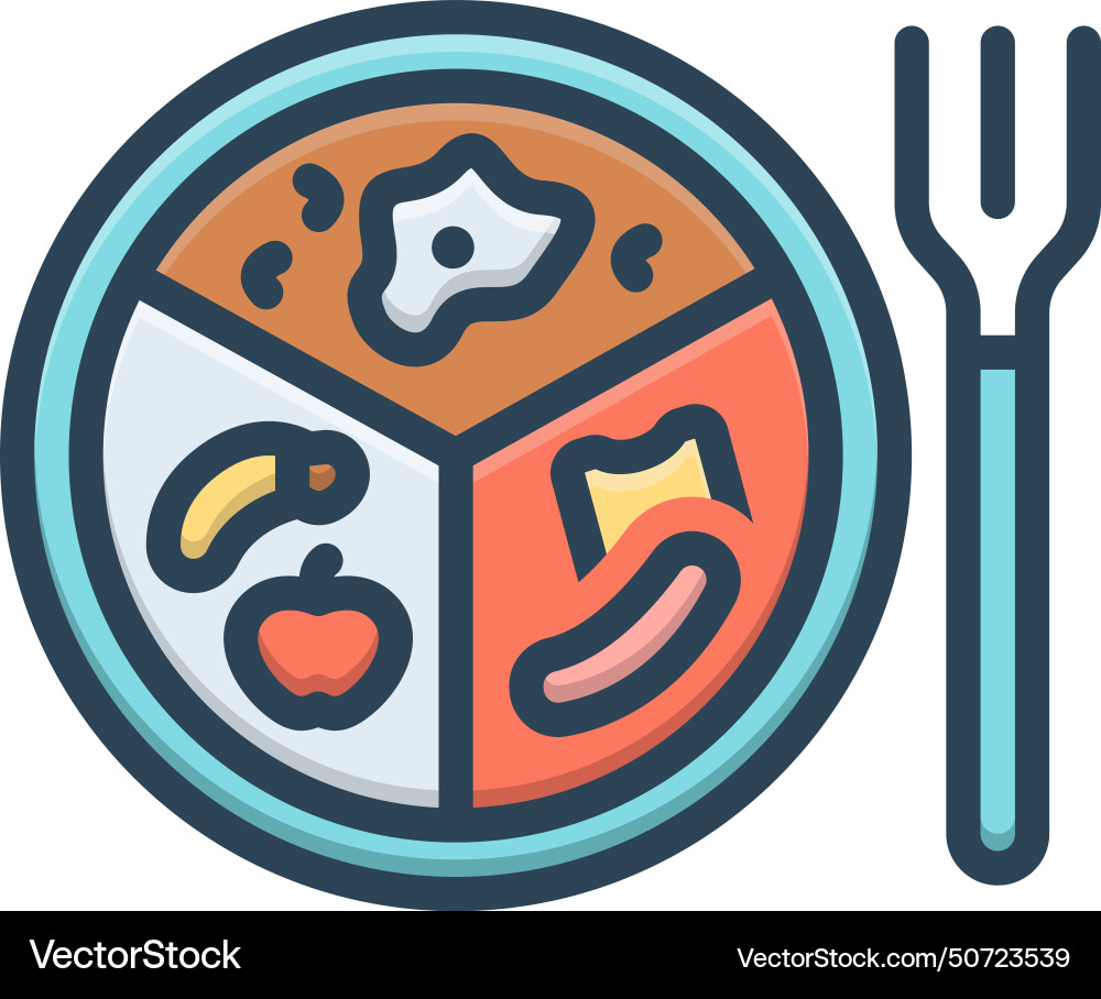 Balanced diet Royalty Free Vector Image - VectorStock