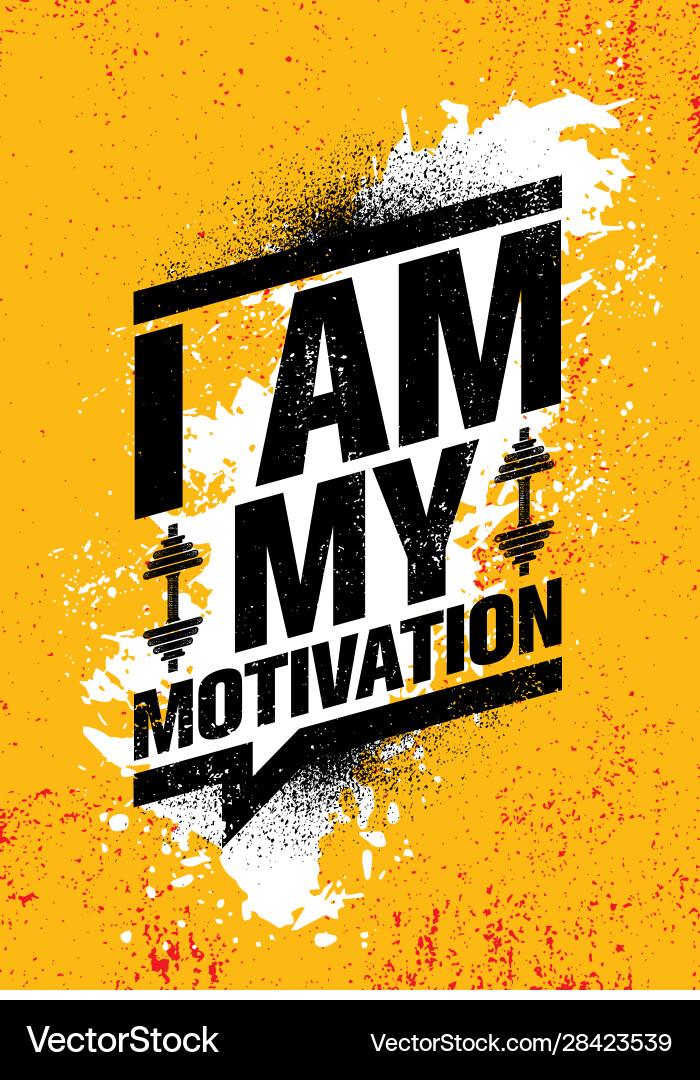 Inspiring sport typography quote Royalty Free Vector Image