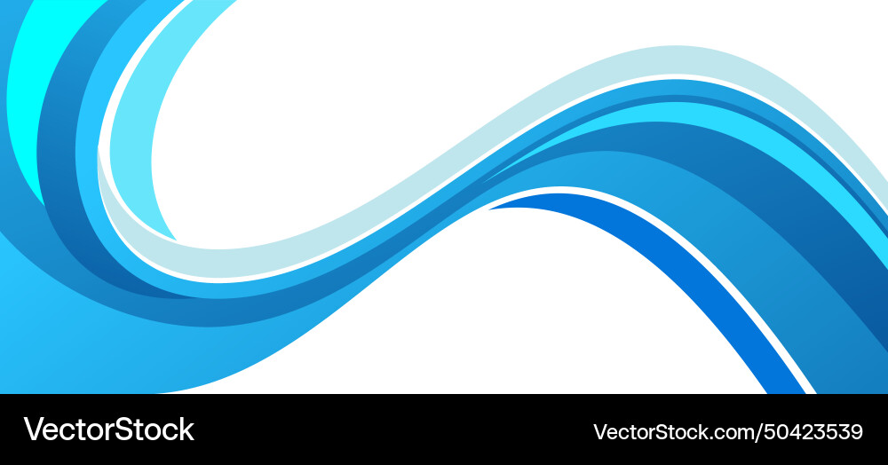 Modern wave banner background Royalty Free Vector Image