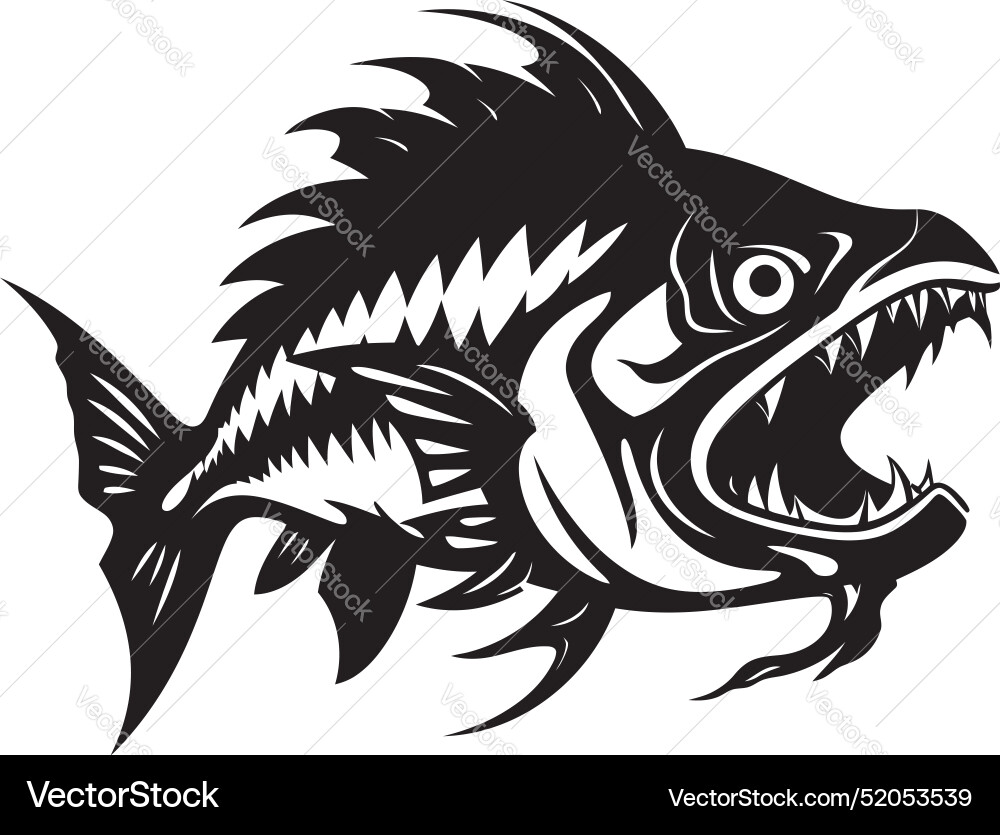 Tropic tale dynamic tropical fish logos riverine Vector Image