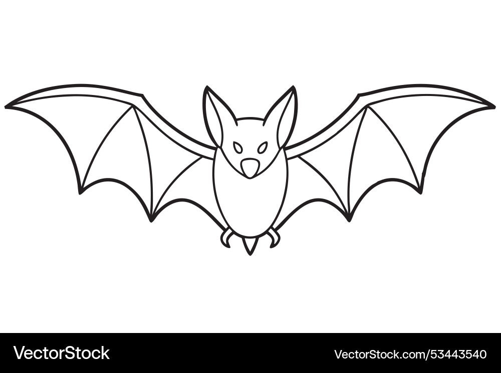 Bat silhouette Royalty Free Vector Image - VectorStock