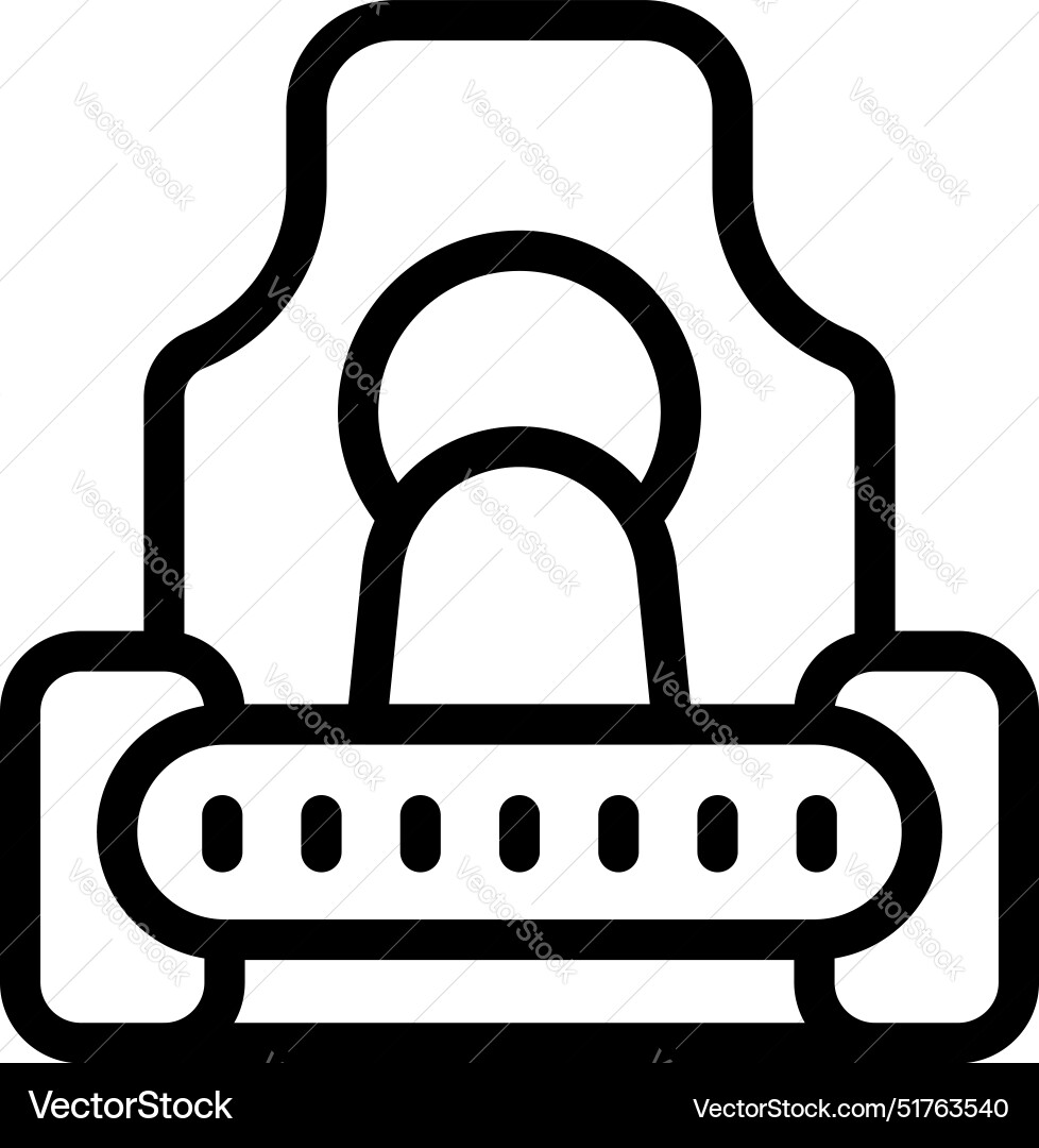 Go karting track icon showing speed Royalty Free Vector