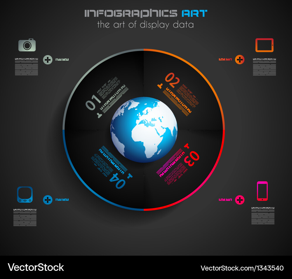 Infographic layout template Royalty Free Vector Image