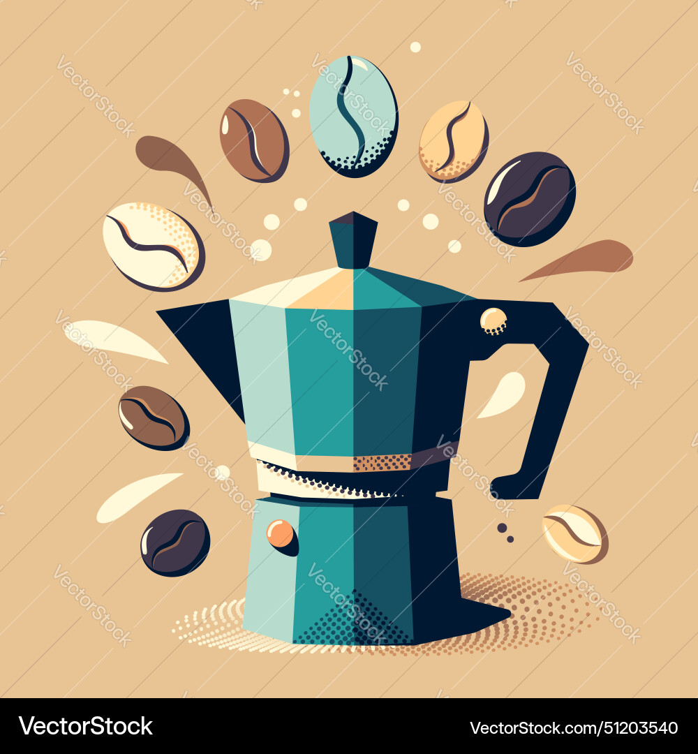 Retro coffee poster Royalty Free Vector Image - VectorStock