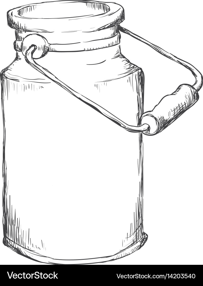 Vintage Milk Can Royalty Free Vector Image - VectorStock