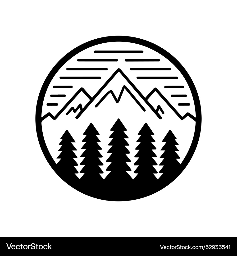 Hill logo Royalty Free Vector Image - VectorStock