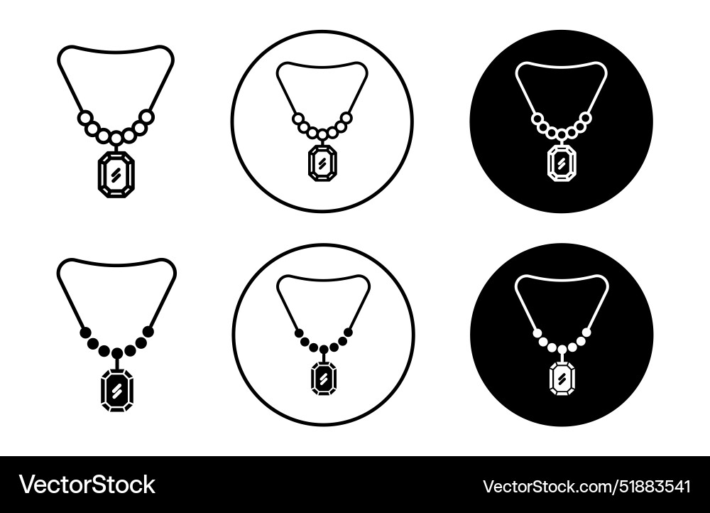 Necklace icon Royalty Free Vector Image - VectorStock