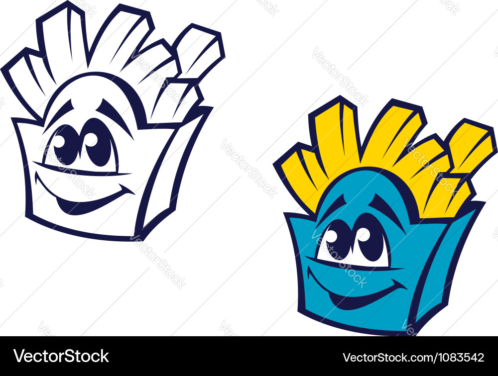 Fast food potato snack Royalty Free Vector Image