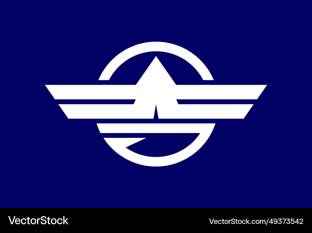Okuma flag Royalty Free Vector Image - VectorStock