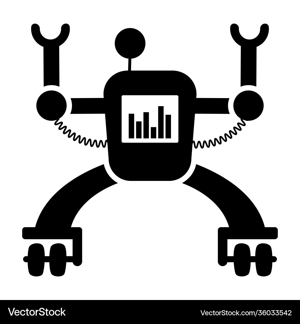 Technical robot Royalty Free Vector Image - VectorStock