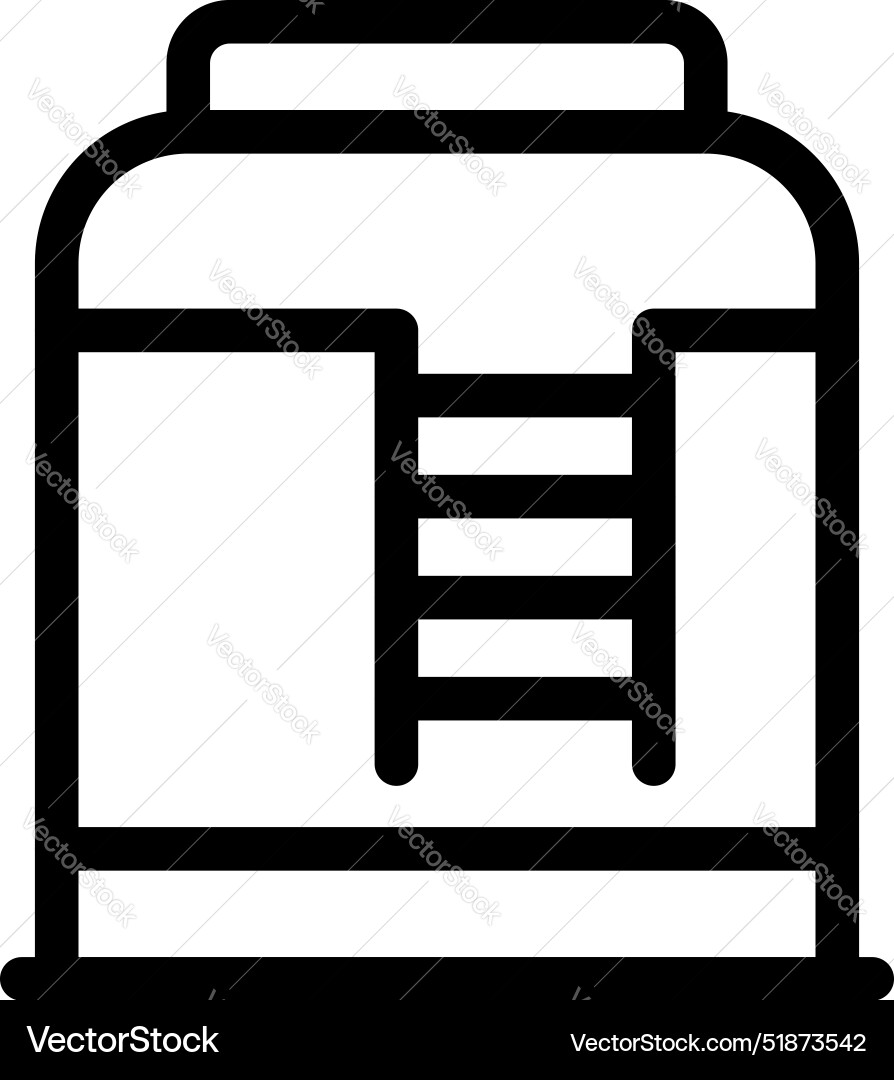 Underground bunker entrance with ladder leading Vector Image