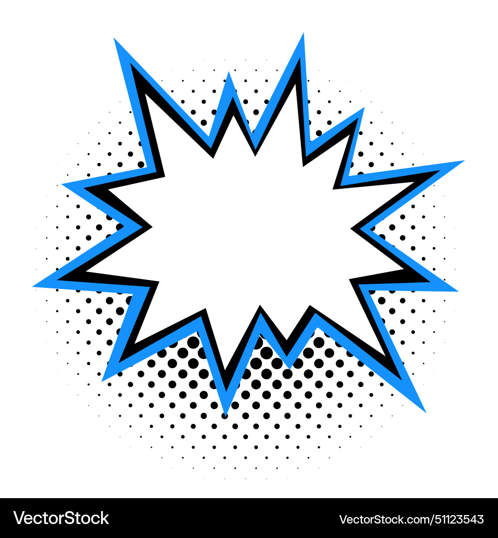 Explosive retro starburst Royalty Free Vector Image